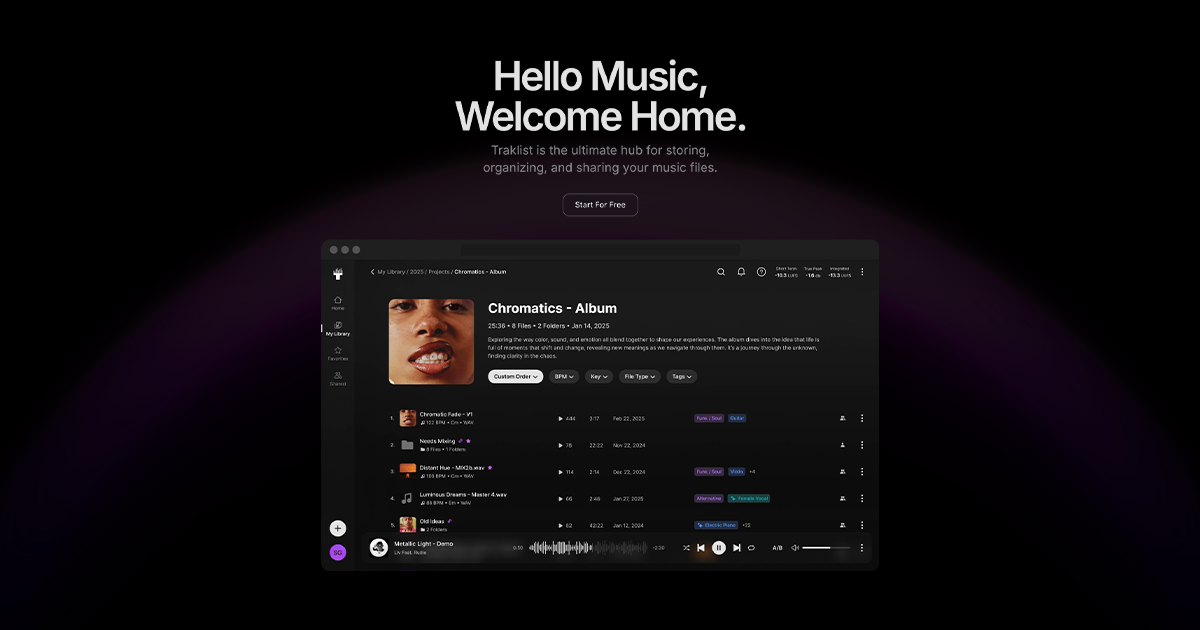 Traklist – The Ultimate Hub for Organizing & Sharing Music