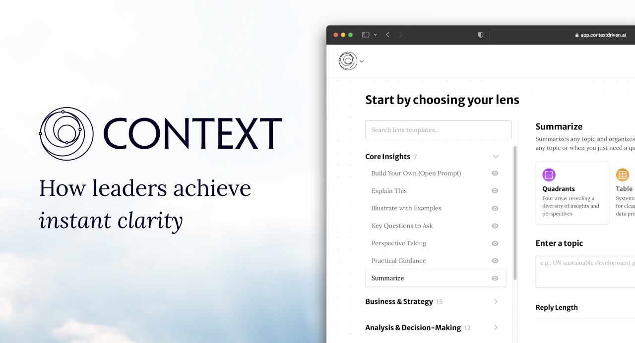 Build Visual Frameworks & Mental Models Using AI | Context AI