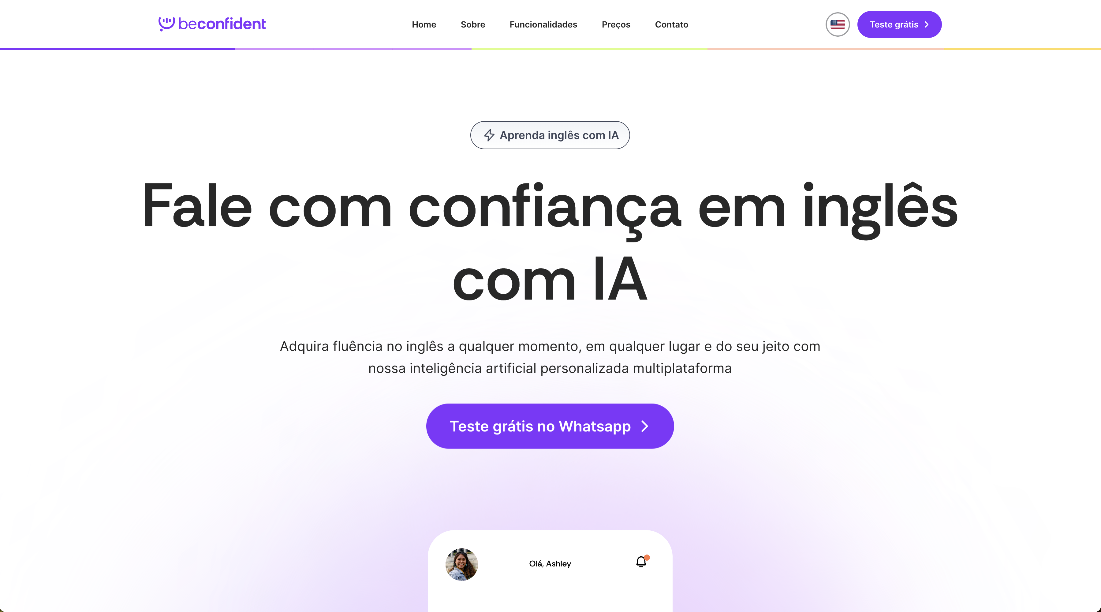 Beconfident | Fale inglês com inteligência artificial