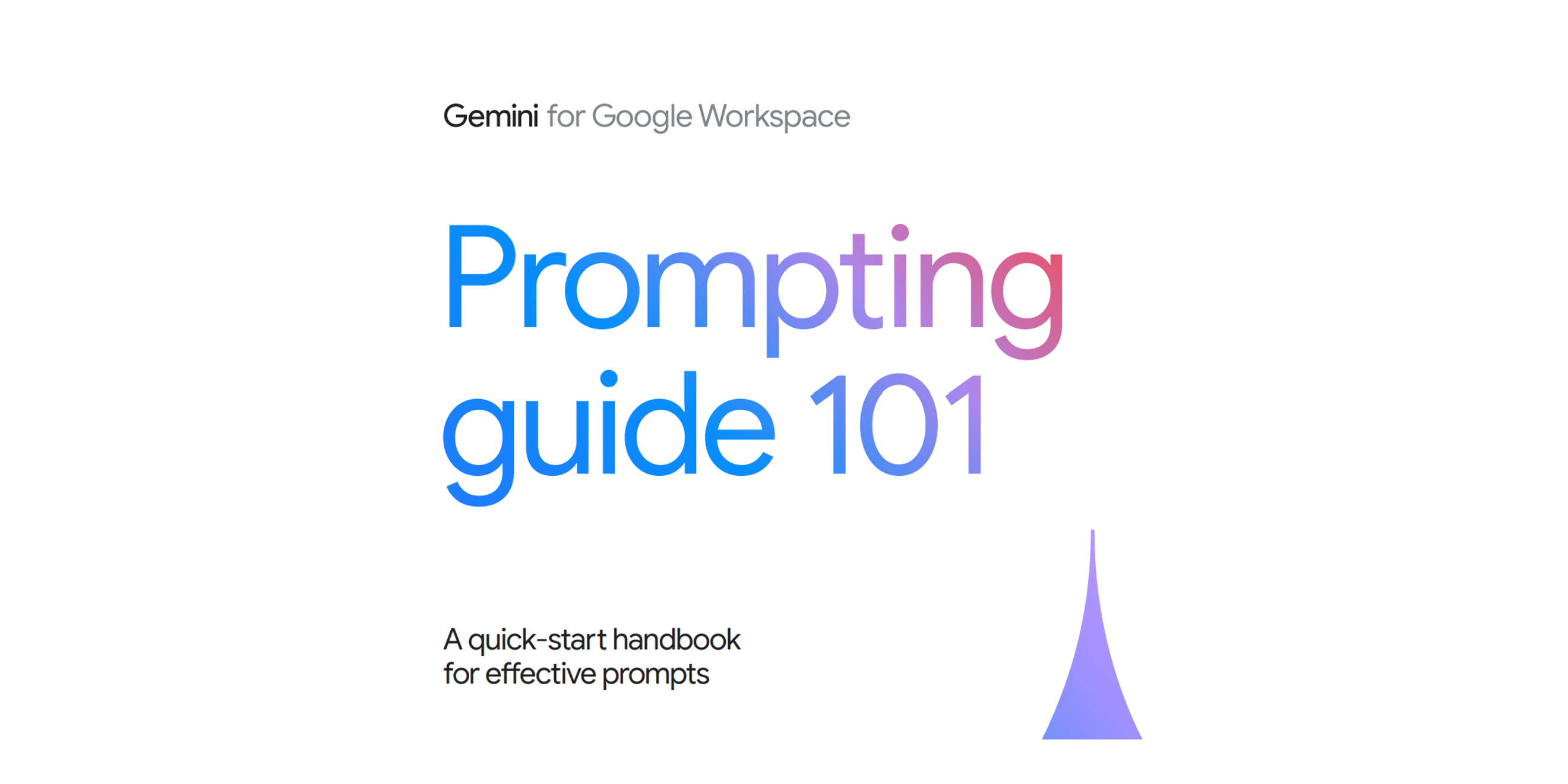 Gemini for Google Workspace: Prompting Guide 101