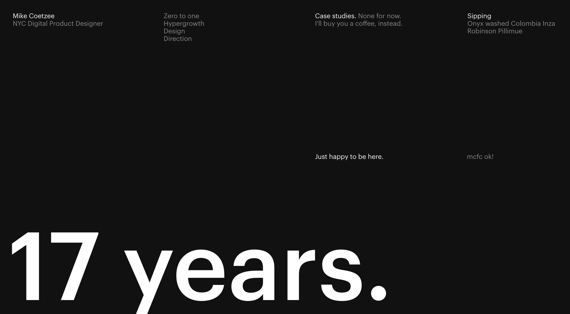 Mike Coetzee NYC Product Designer