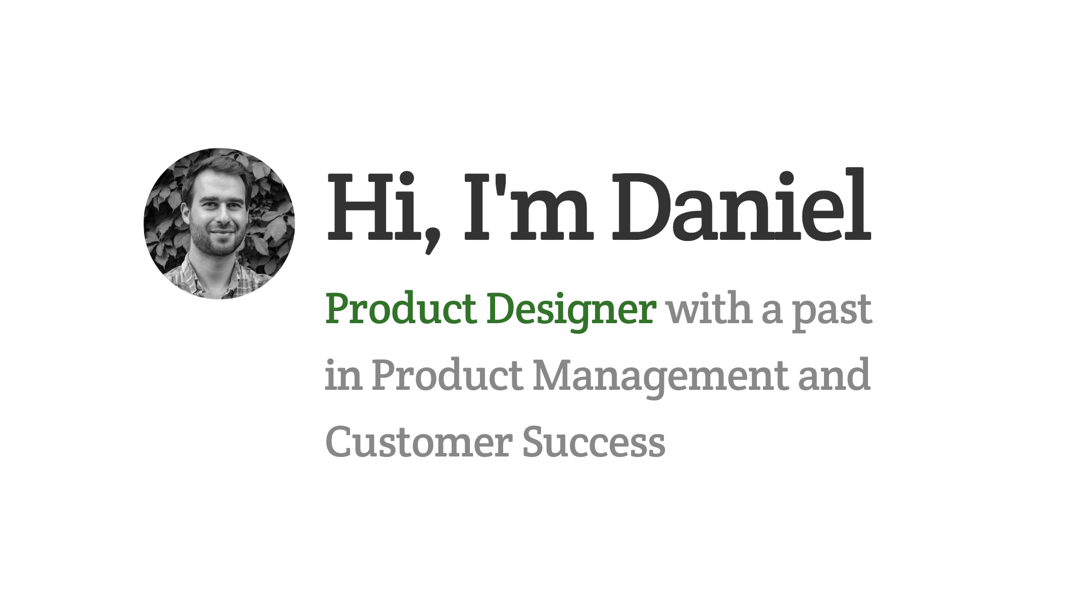 Daniel Kahn | Product Designer