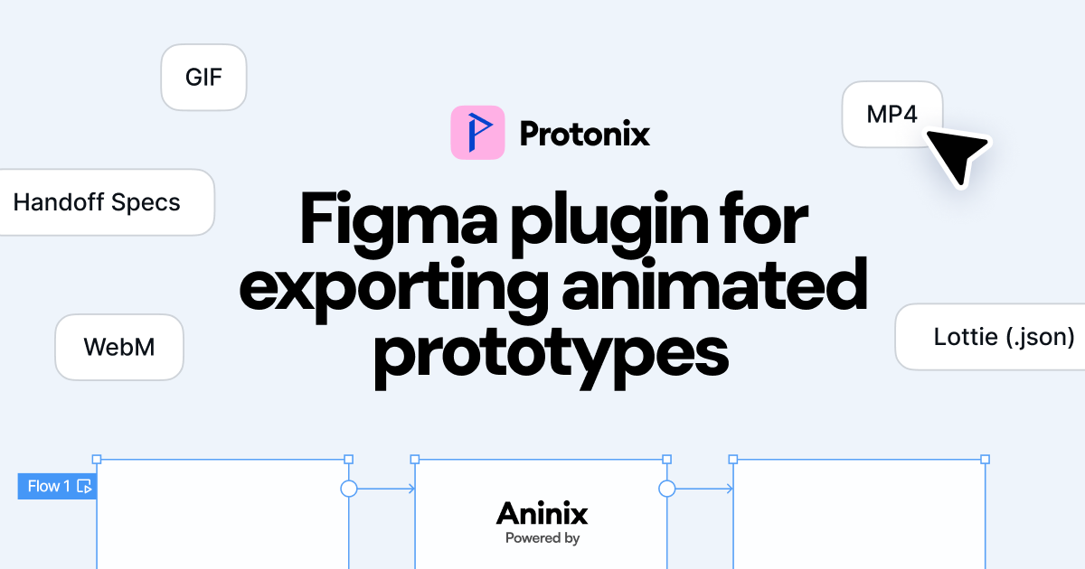 Protonix · Animation export Figma plugin