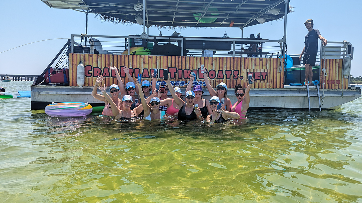 Crab Island Tiki Boats - Bachelorette Parties