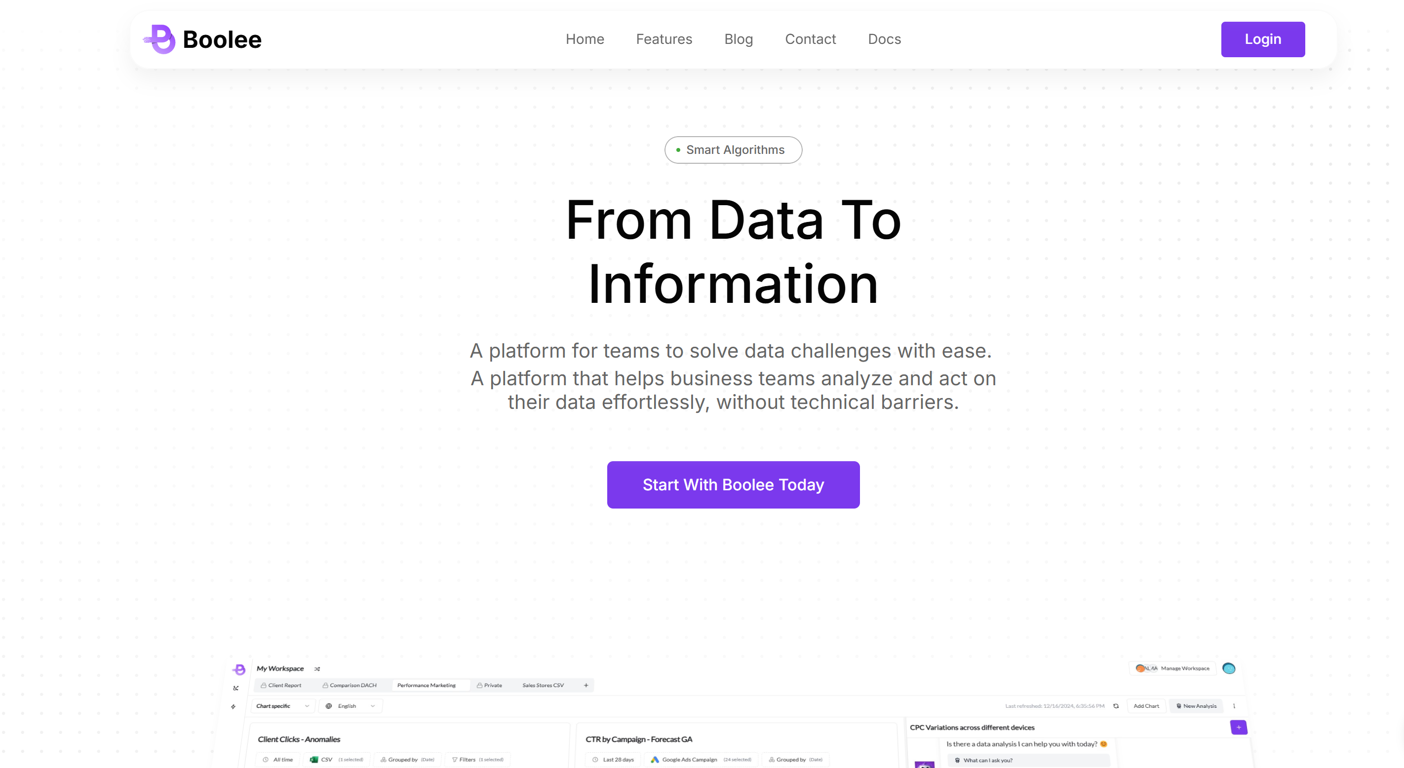 Boolee - From Data To Information