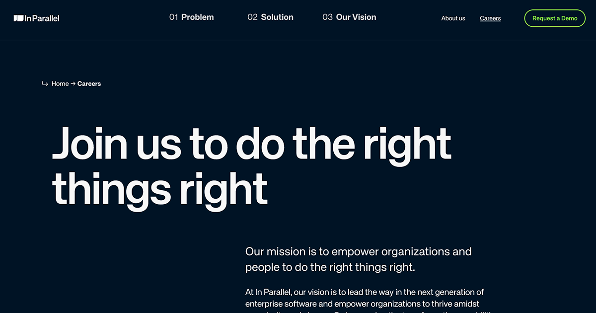 Careers | In Parallel