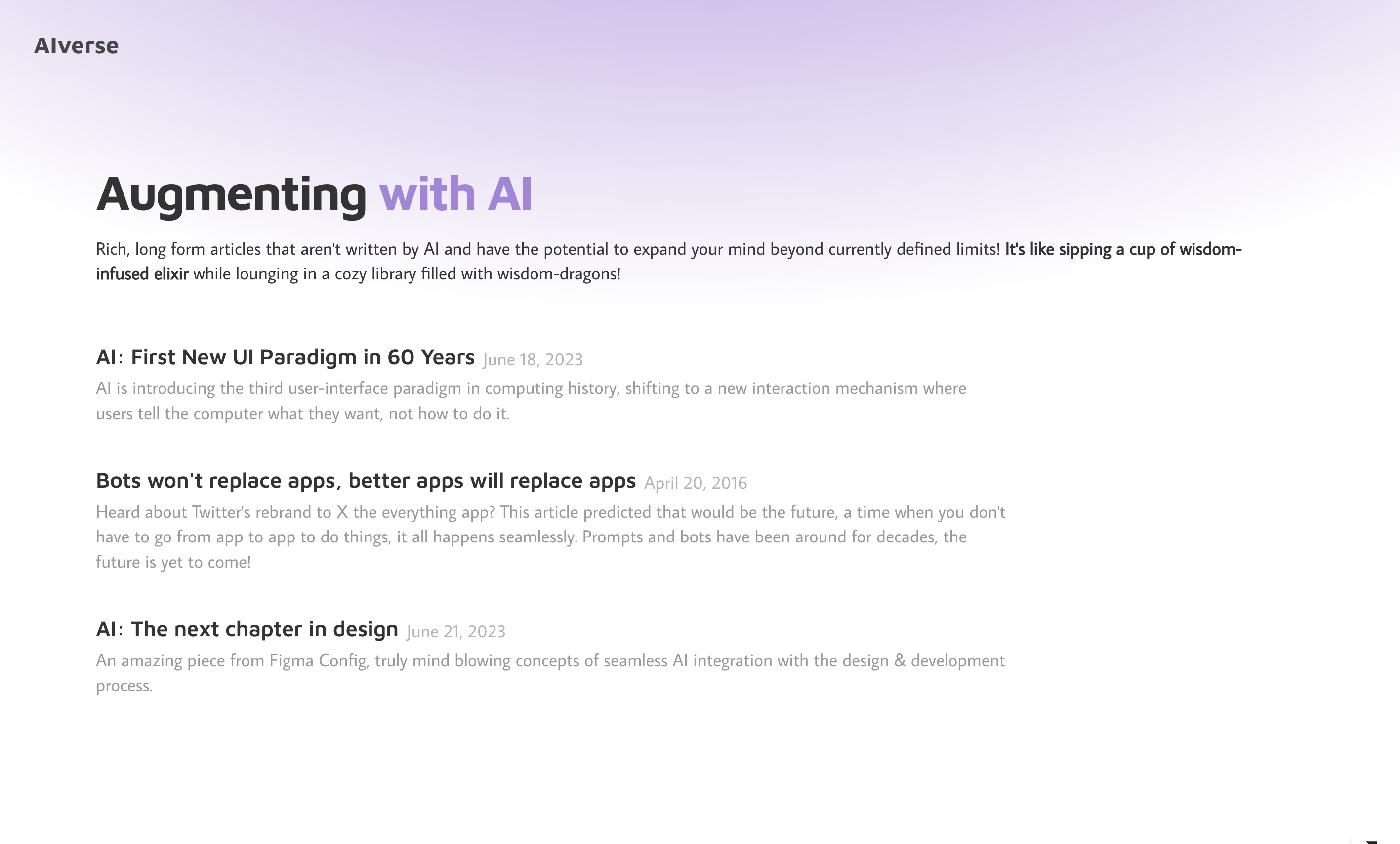 AIverse Research - Augment with AI