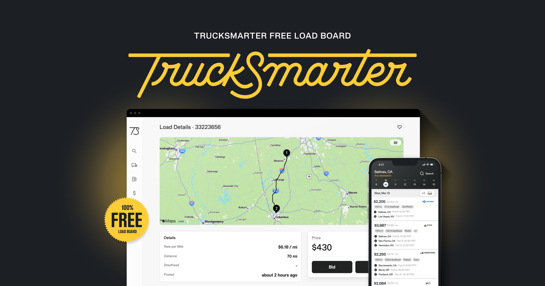 100% Free Load Board for Truckers: Freight Free of Fees | TruckSmarter