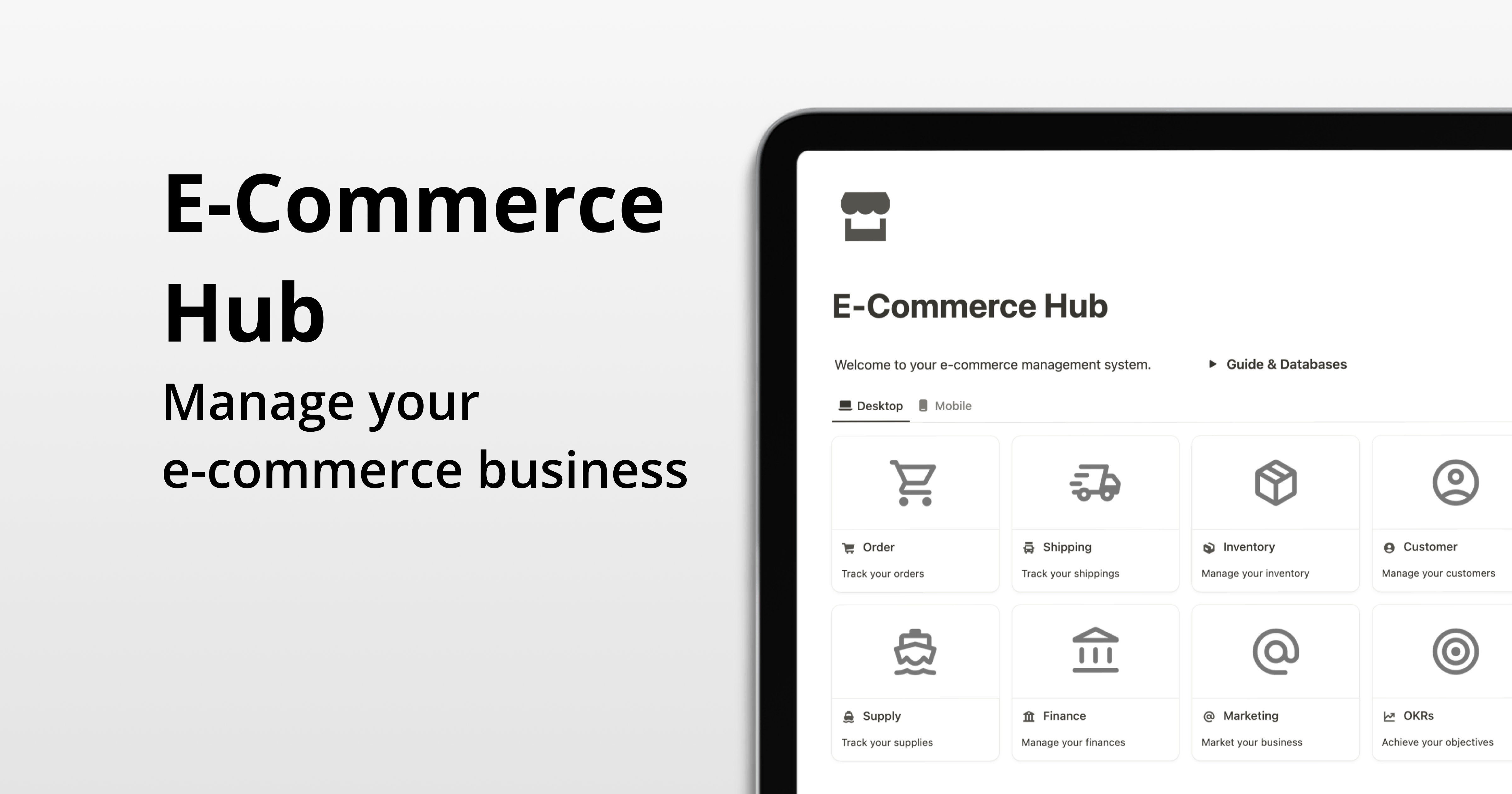 Notion E-Commerce Hub - Eazypath