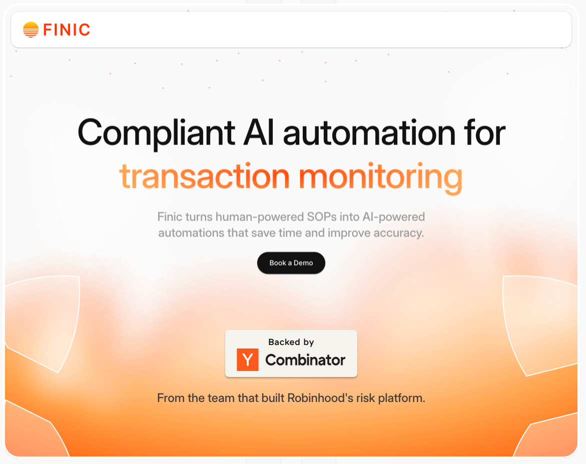 Finic - AI tranasction monitoring solution