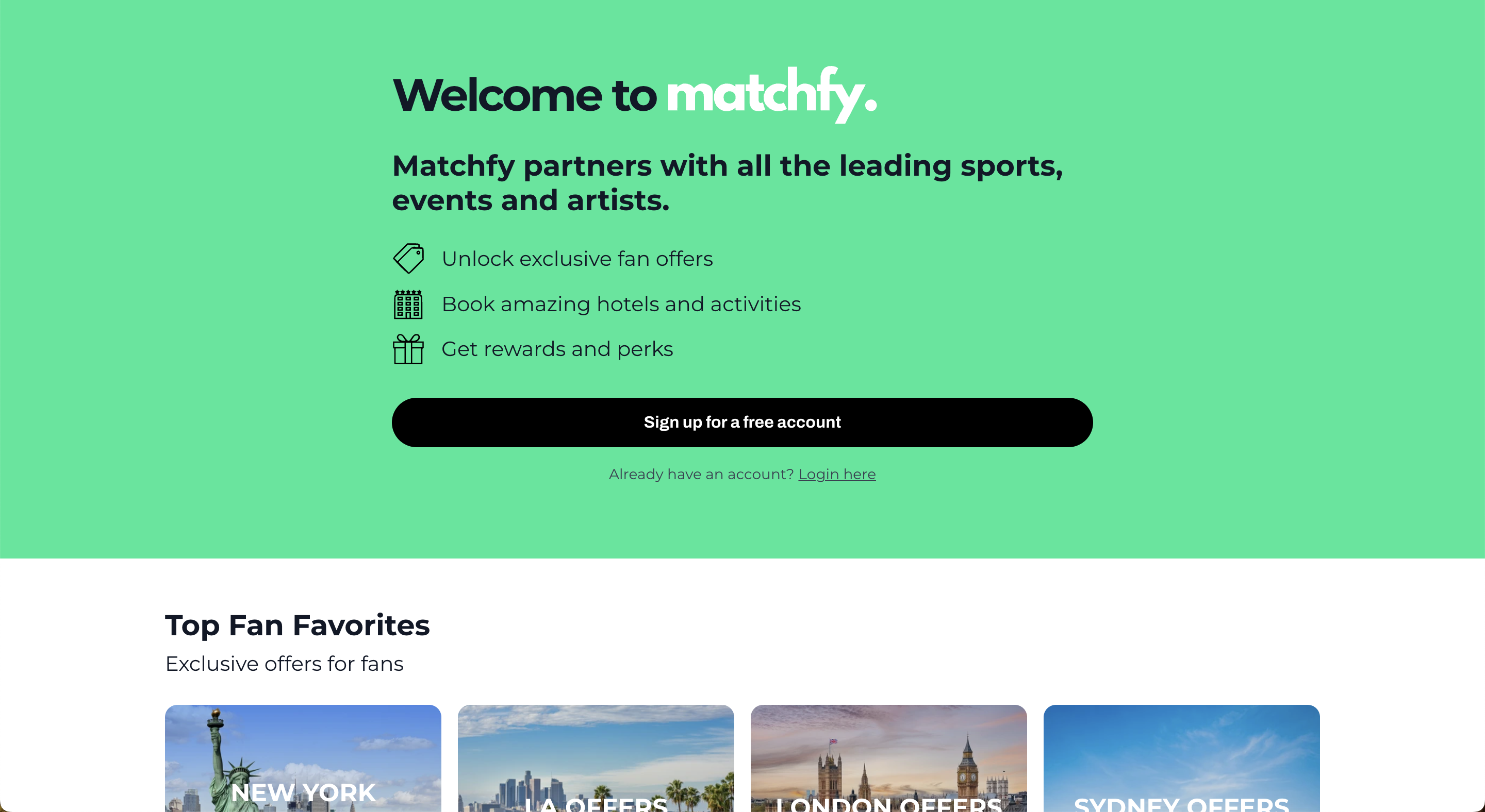 Matchfy Travel - VIP lounge of travel affordability. Exclusive travel prices