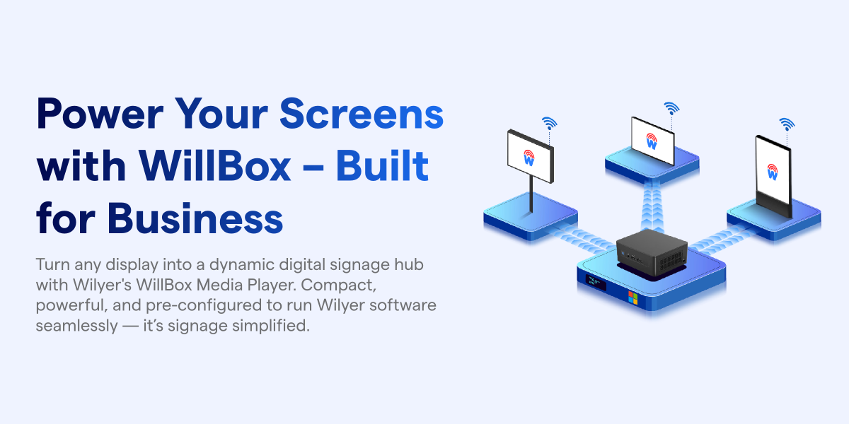 Willbox Reproductor de Señales Digitales | Conectar y Usar