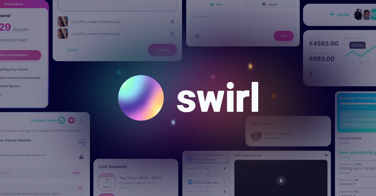 Swirl - Goodbye dull static courses, Hello community learning