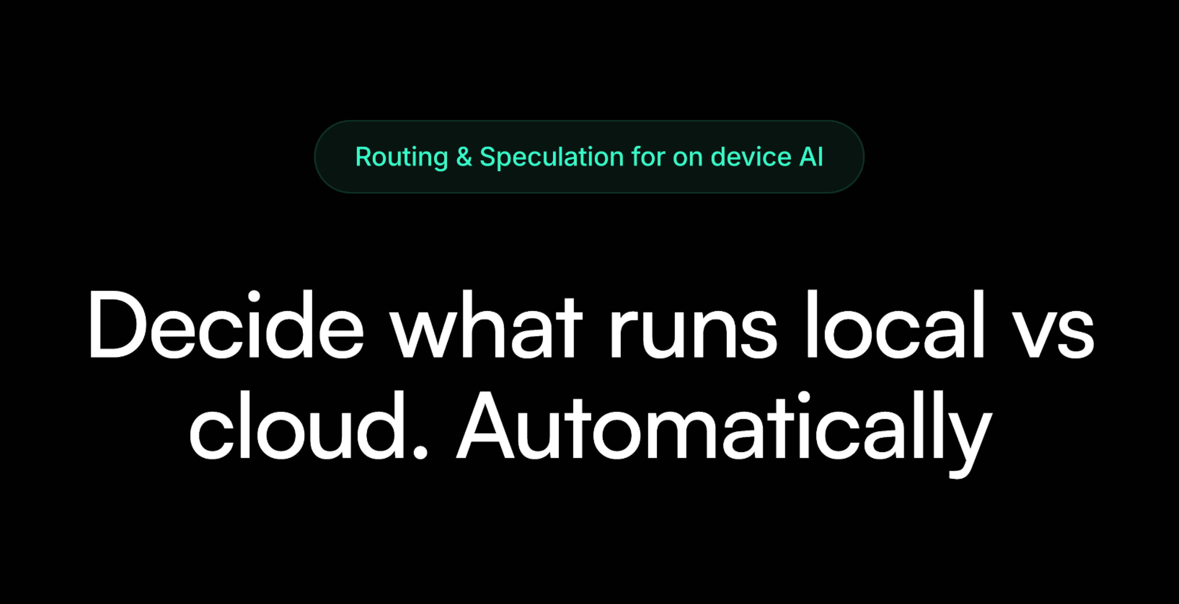 Mirai – Smart Routing for On Device AI