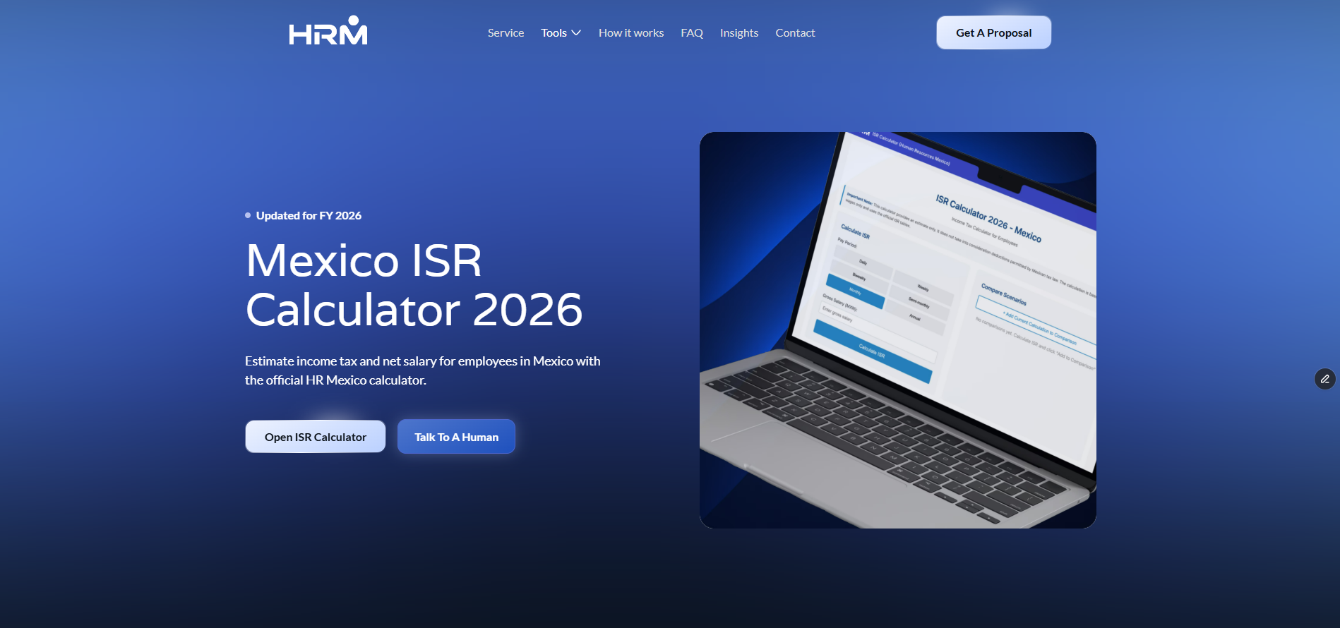 Mexico ISR Calculator 2026 (Calculadora ISR México)