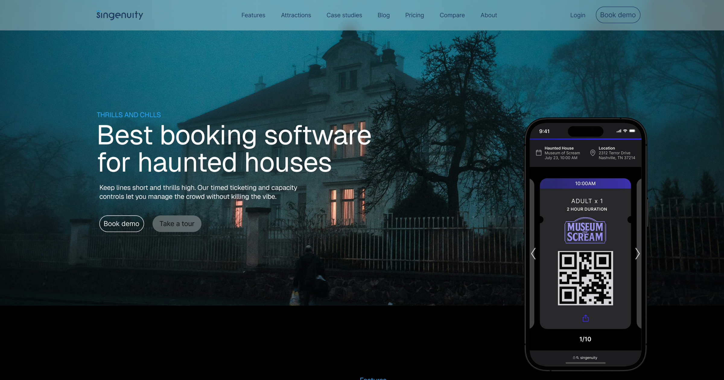 Haunted House Ticketing Software | Singenuity