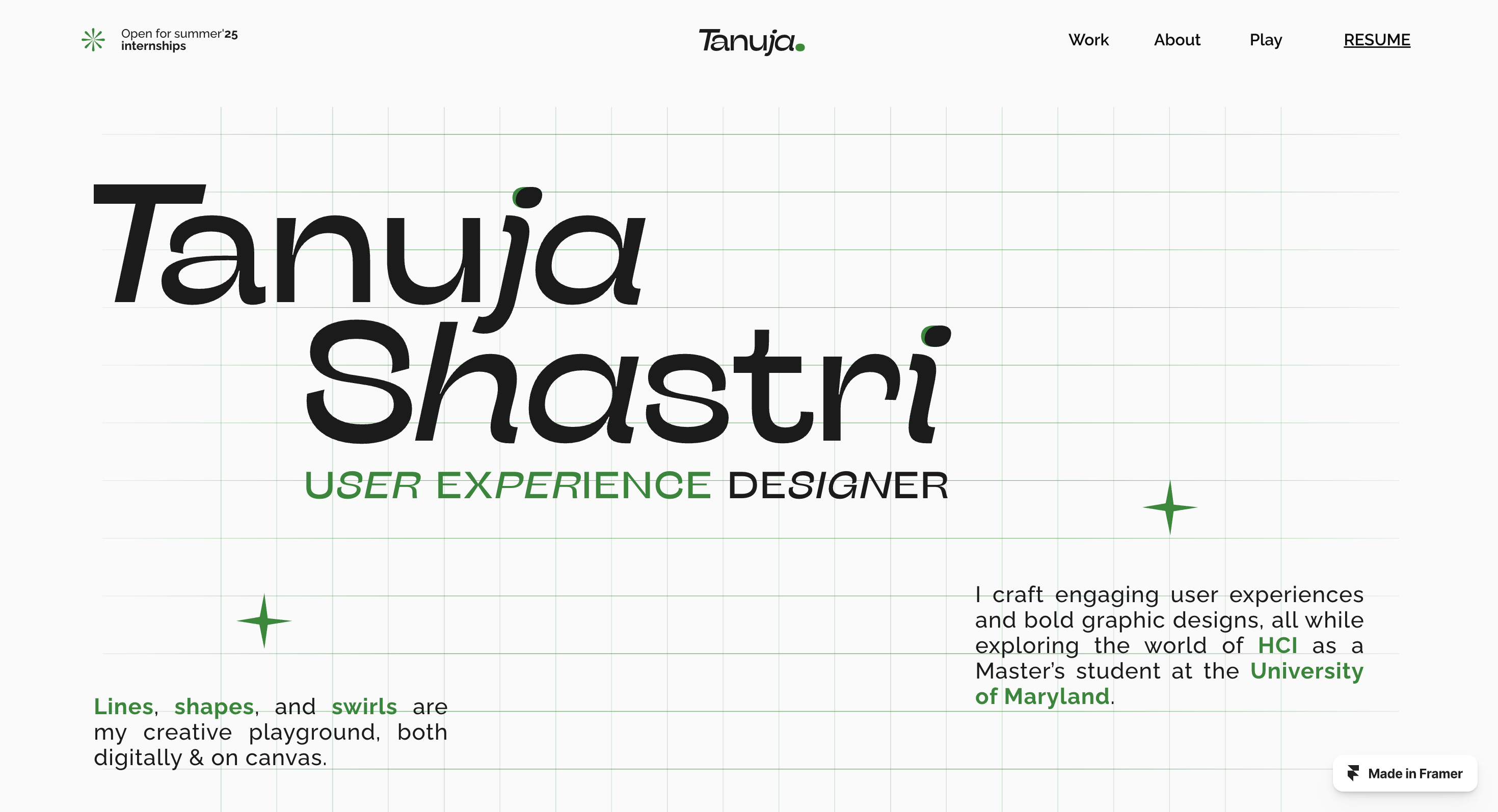 Tanuja Portfolio