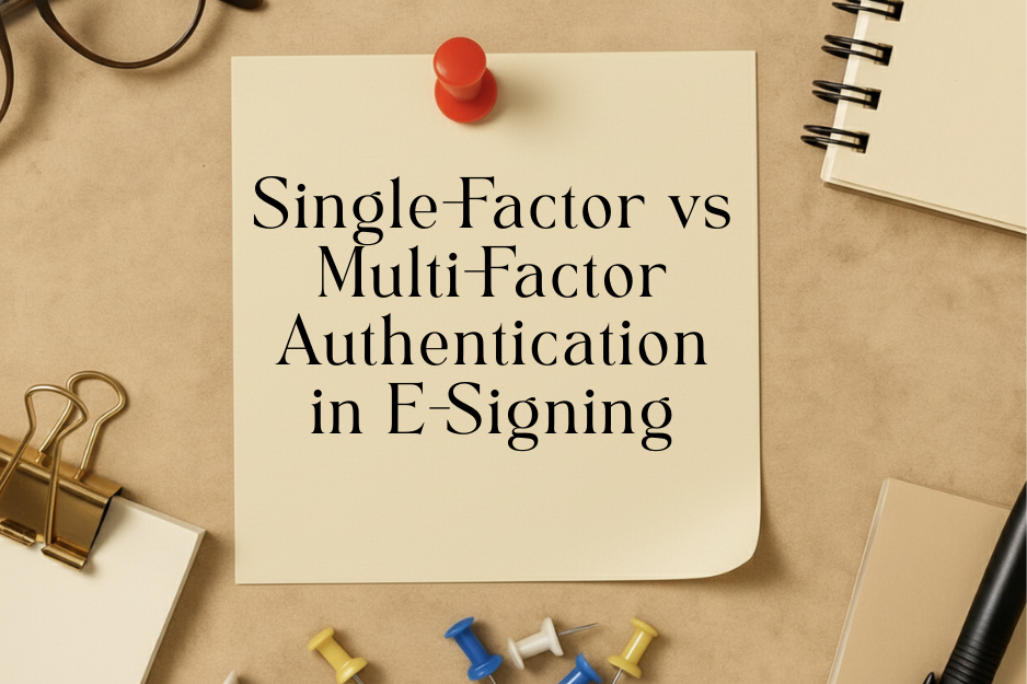 Single-Factor vs Multi-Factor Authentication in E-Signing