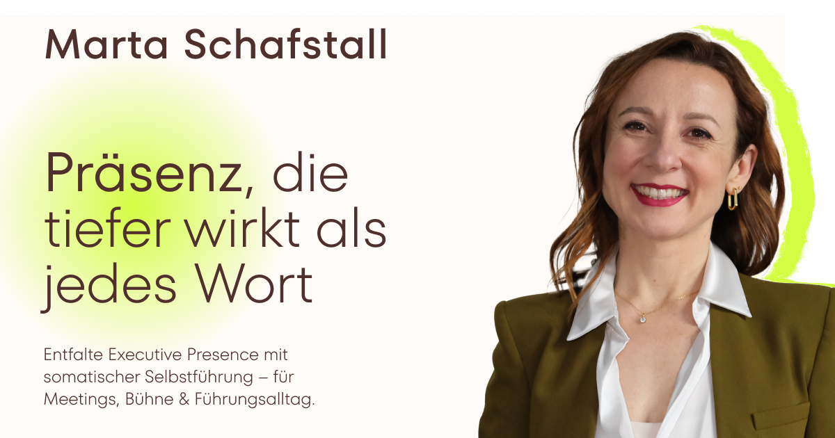 Appear confidently with instantly noticeable effect | Marta Schafstall