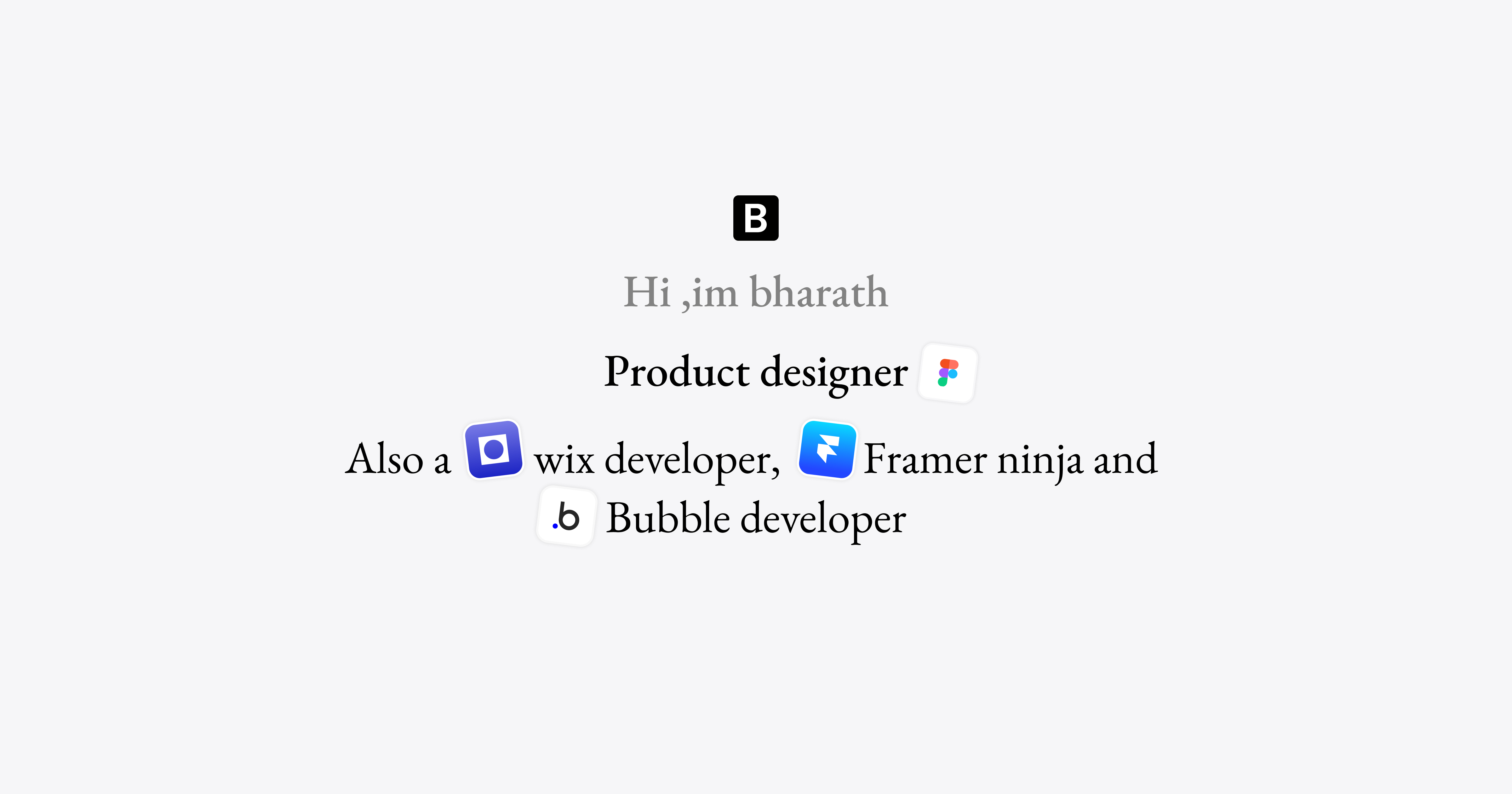 Bharath | UX Designer & No-Code web Developer