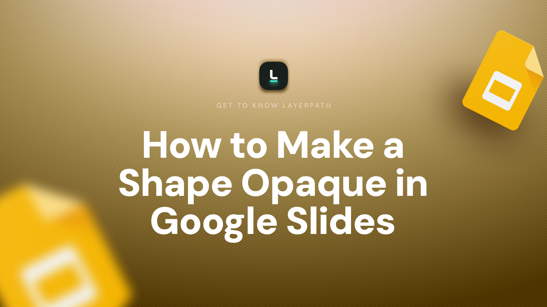How to Make a Shape Opaque in Google Slides