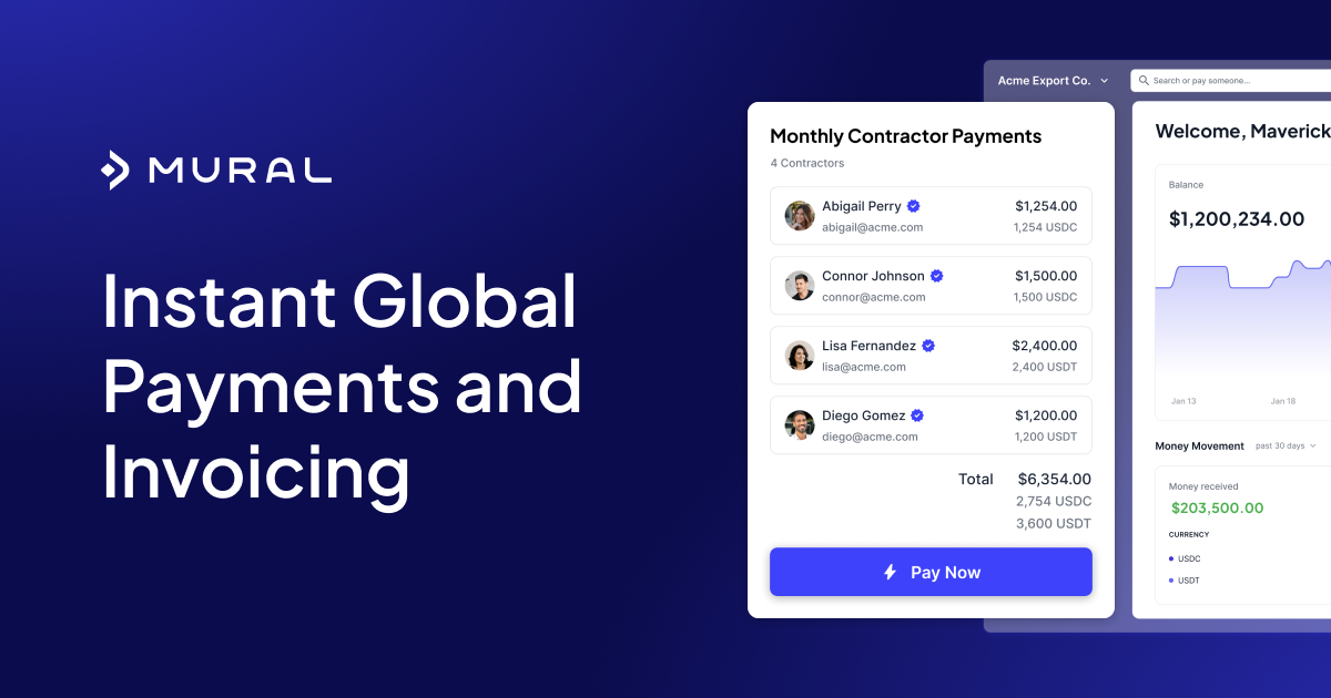 Mural | Instant Global Payments & Invoicing