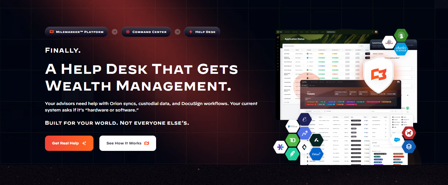 Milemarker Help Desk: Optimize Advisor Support