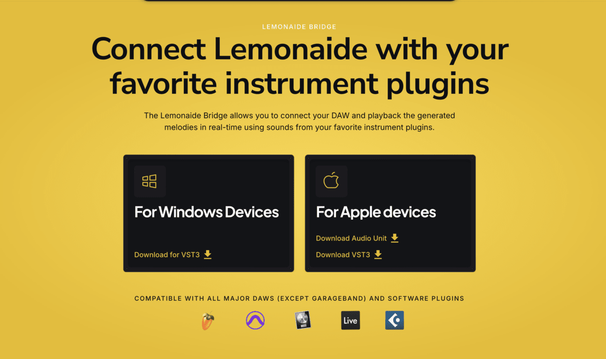 Lemonaide Bridge - Connect your DAW and favorite plugins to the ...