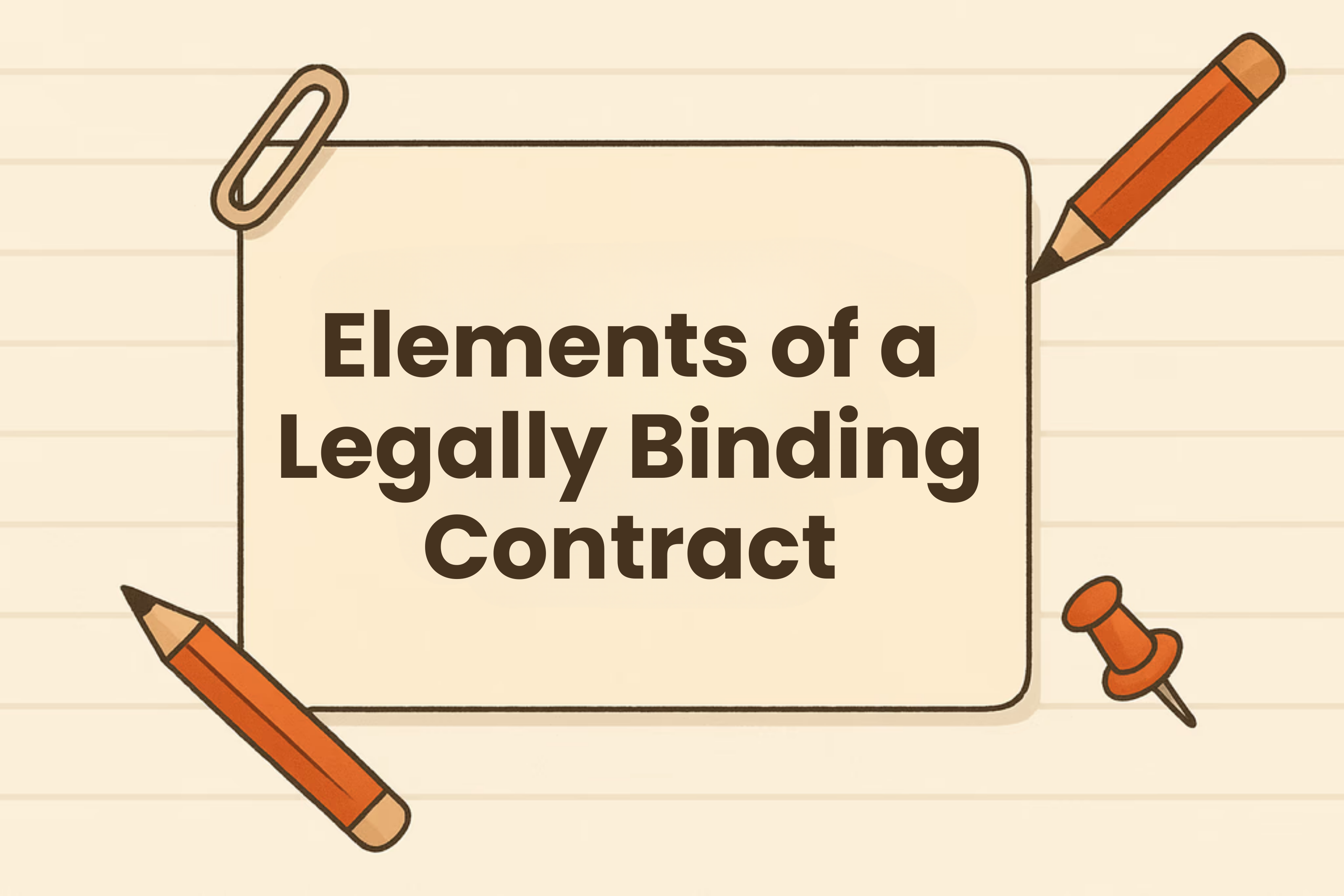 Elements of a Legally Binding Contract Explained