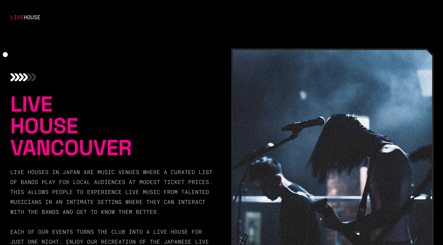LIVE HOUSE VANCOUVER