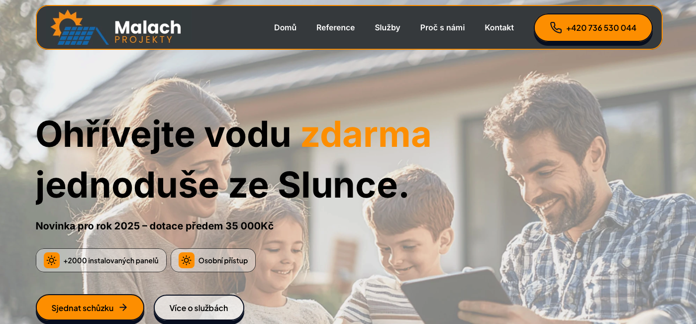 Malach-projekty | Fotovoltaika, ohřev vody a elektroinstalace na míru