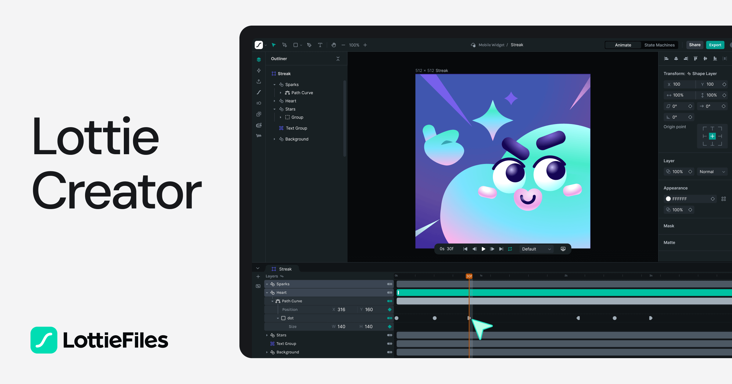 Lottie Creator - Professional motion design for the web