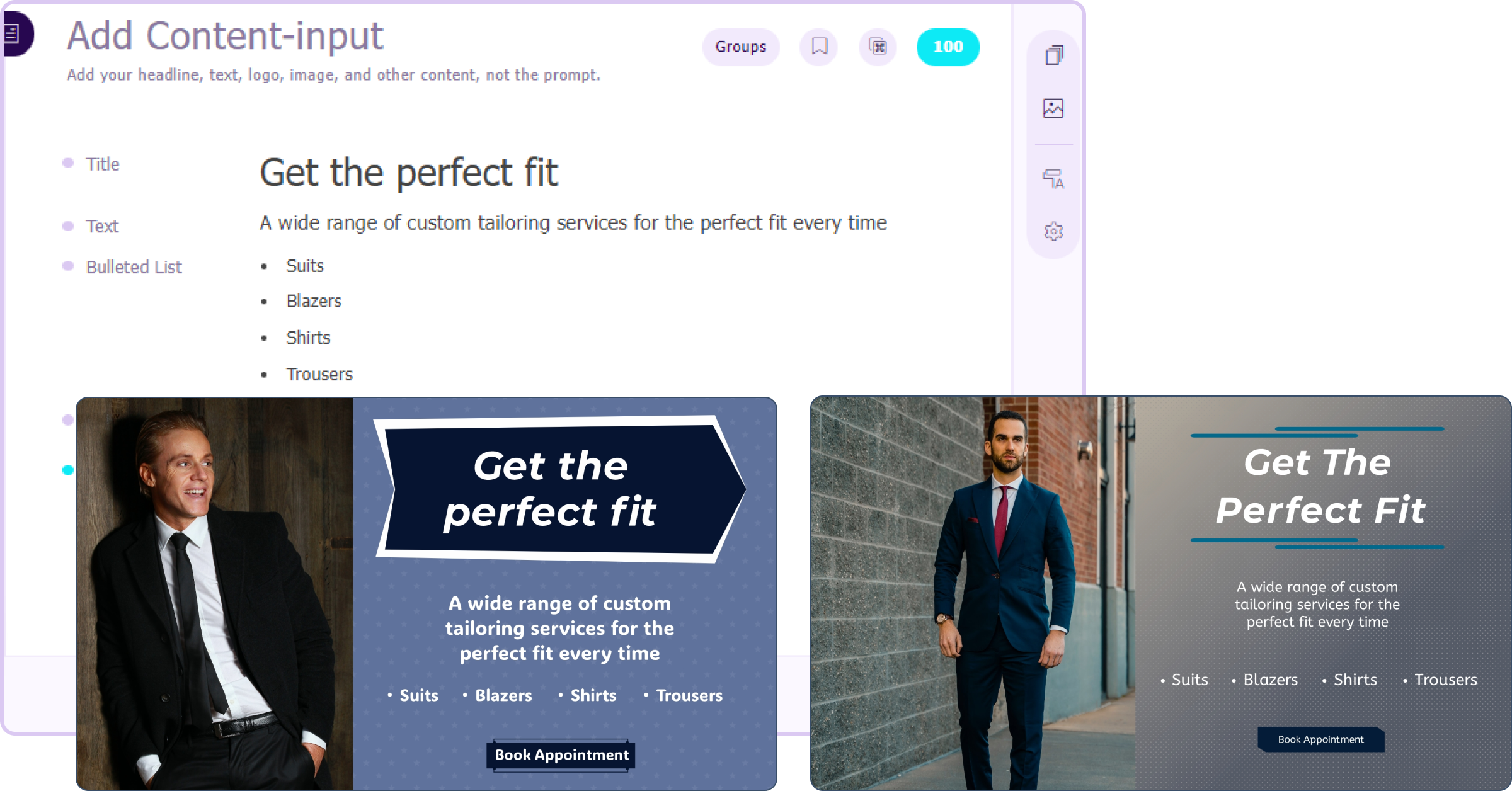 AI web banner generator for captivating headers