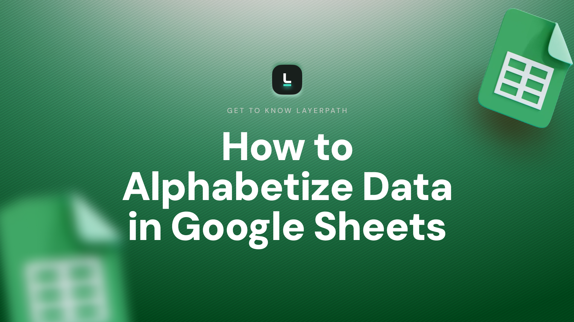 How to Alphabetize Data in Google Sheets