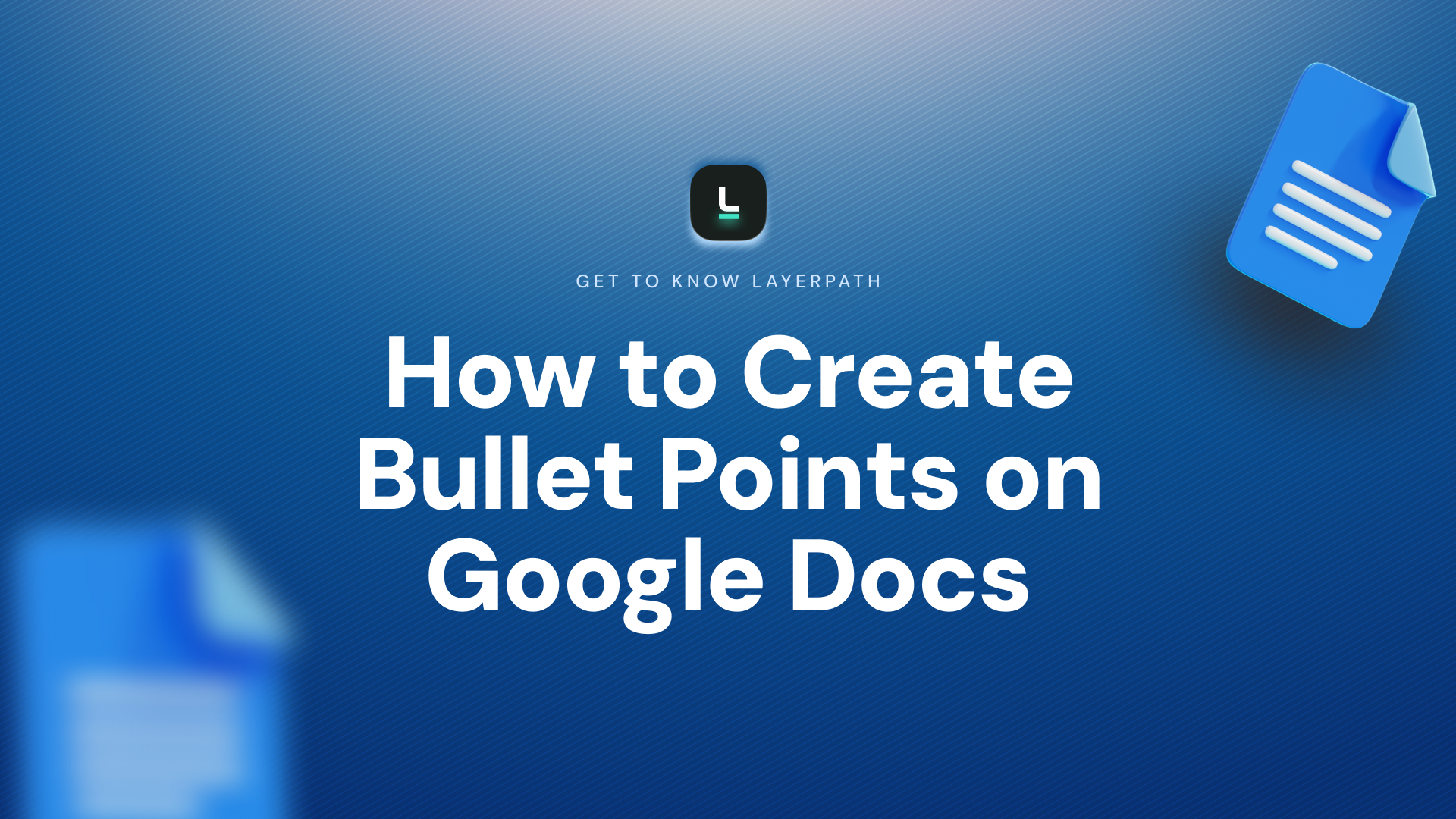 How to Create Bullet Points on Google Docs