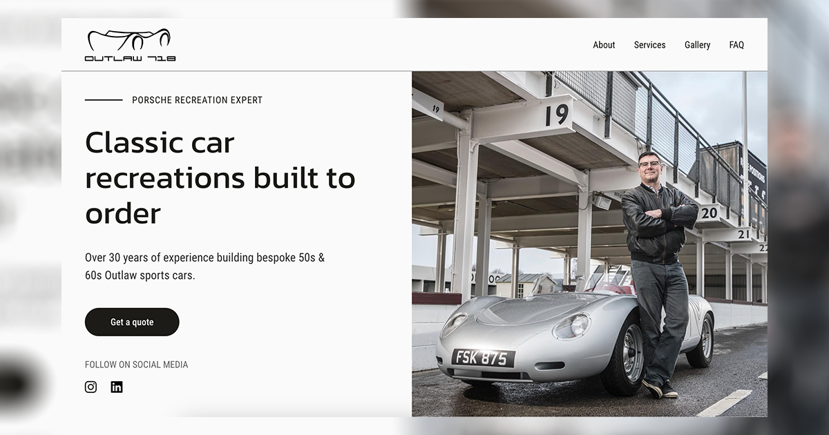 Outlaw718 - Bespoke Outlaw Classic Sports Cars