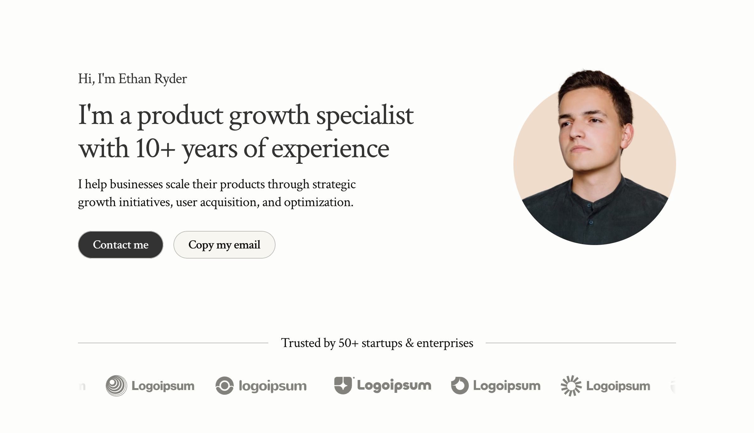Persona - website template for personal sites