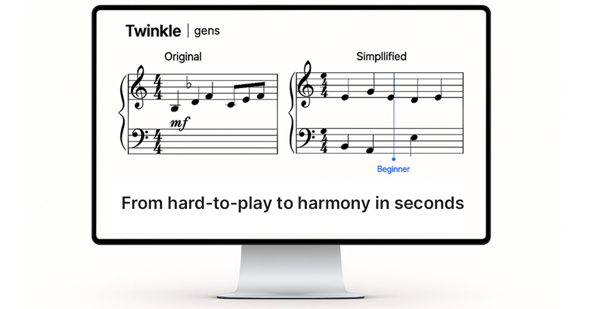 Sheet Music Simplifier | Instantly Simplify Any Song with AI