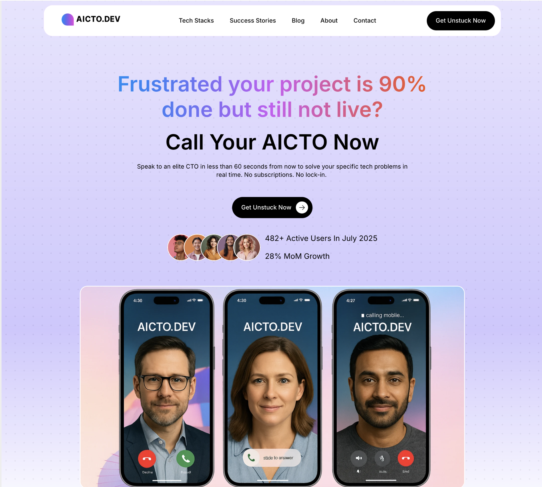 AICTO.dev - Speak To A CTO In 60 Seconds