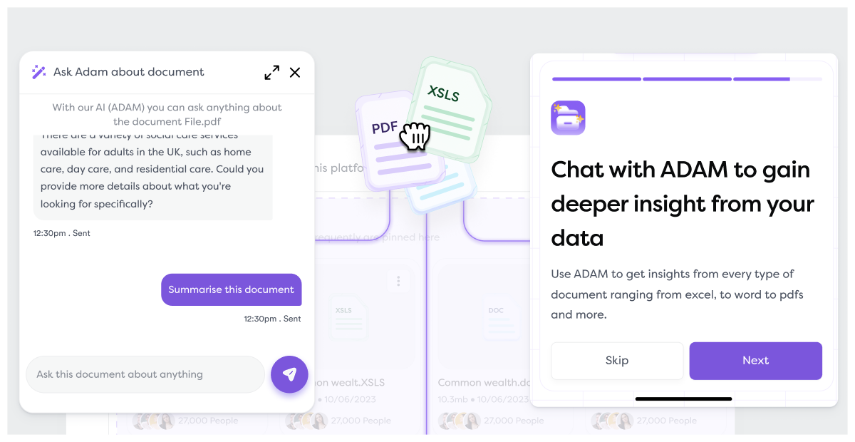 ADAM - AI-based document management and extraction system