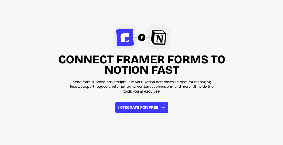 Notion + Framer Forms | Integration