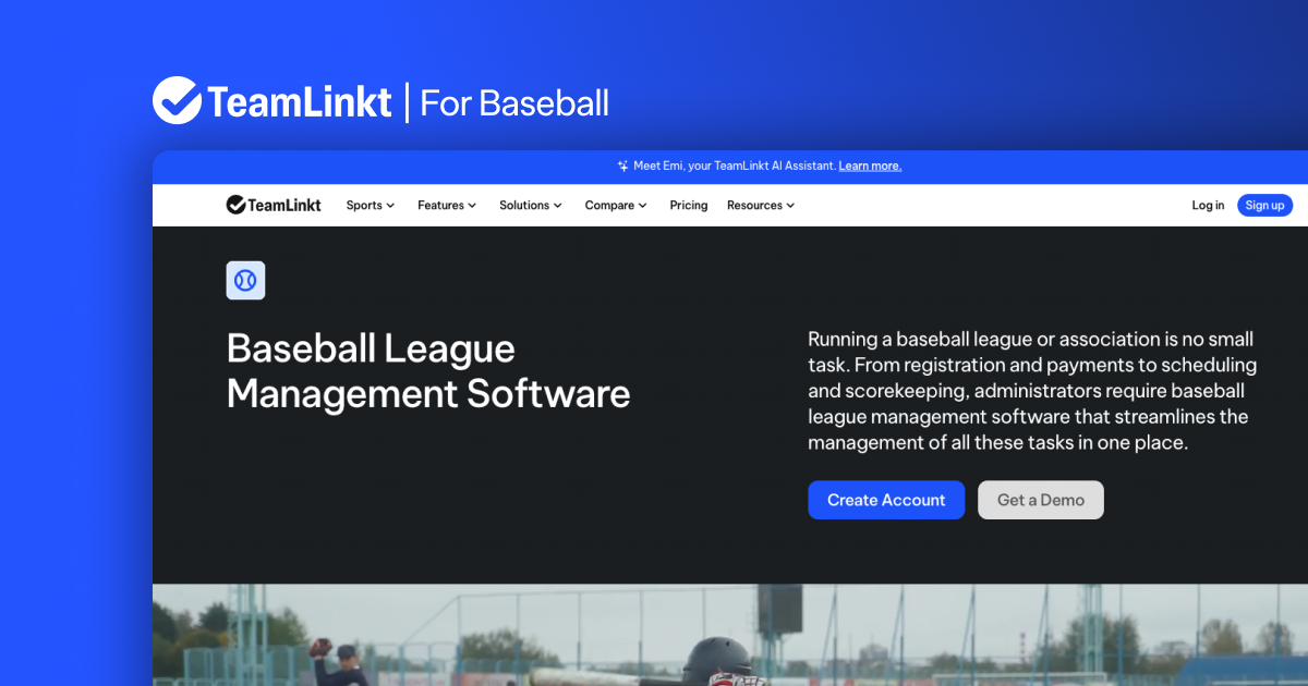 Baseball League Management Software | TeamLinkt