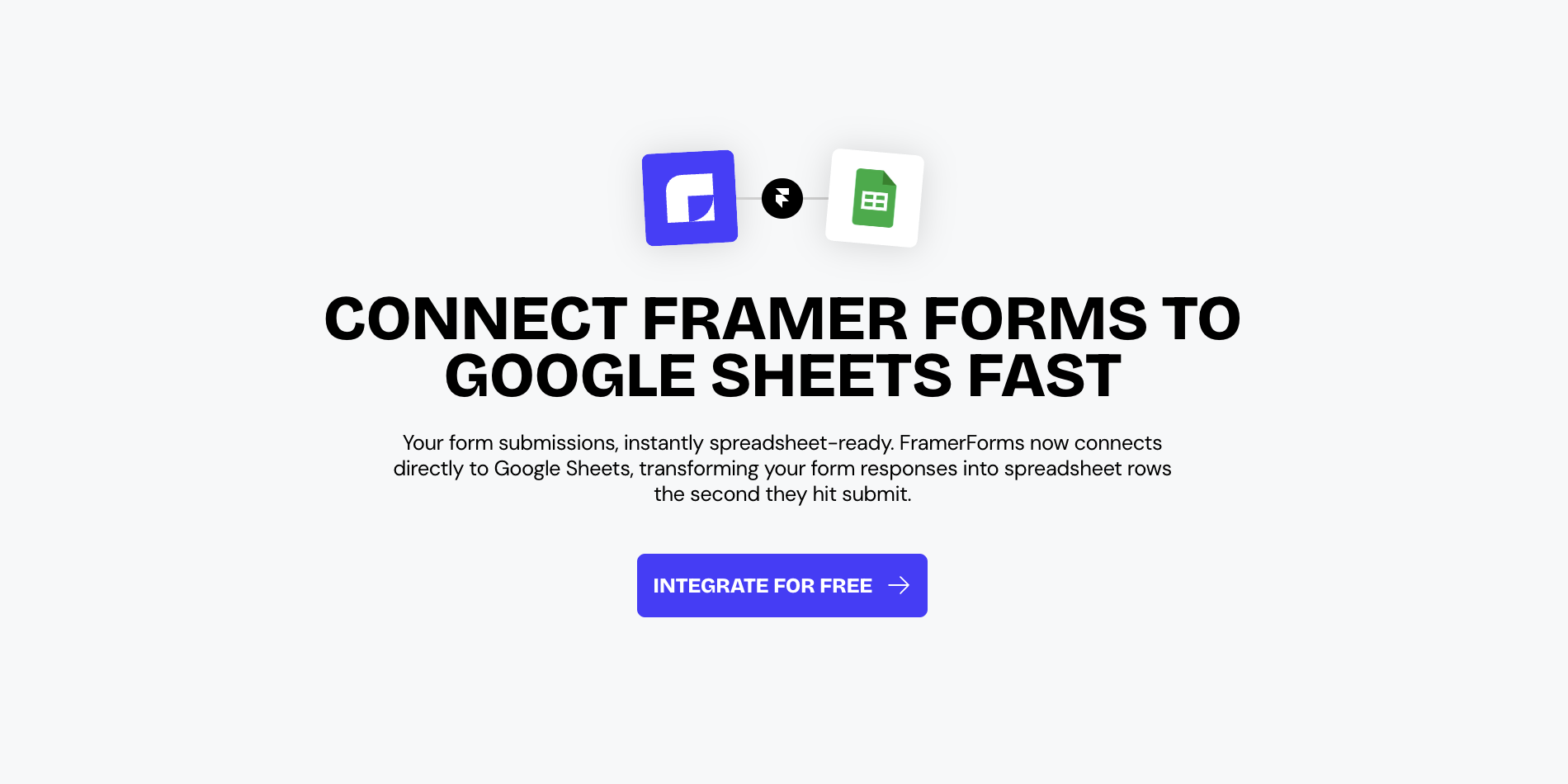 Google Sheets + Framer Forms | Integration