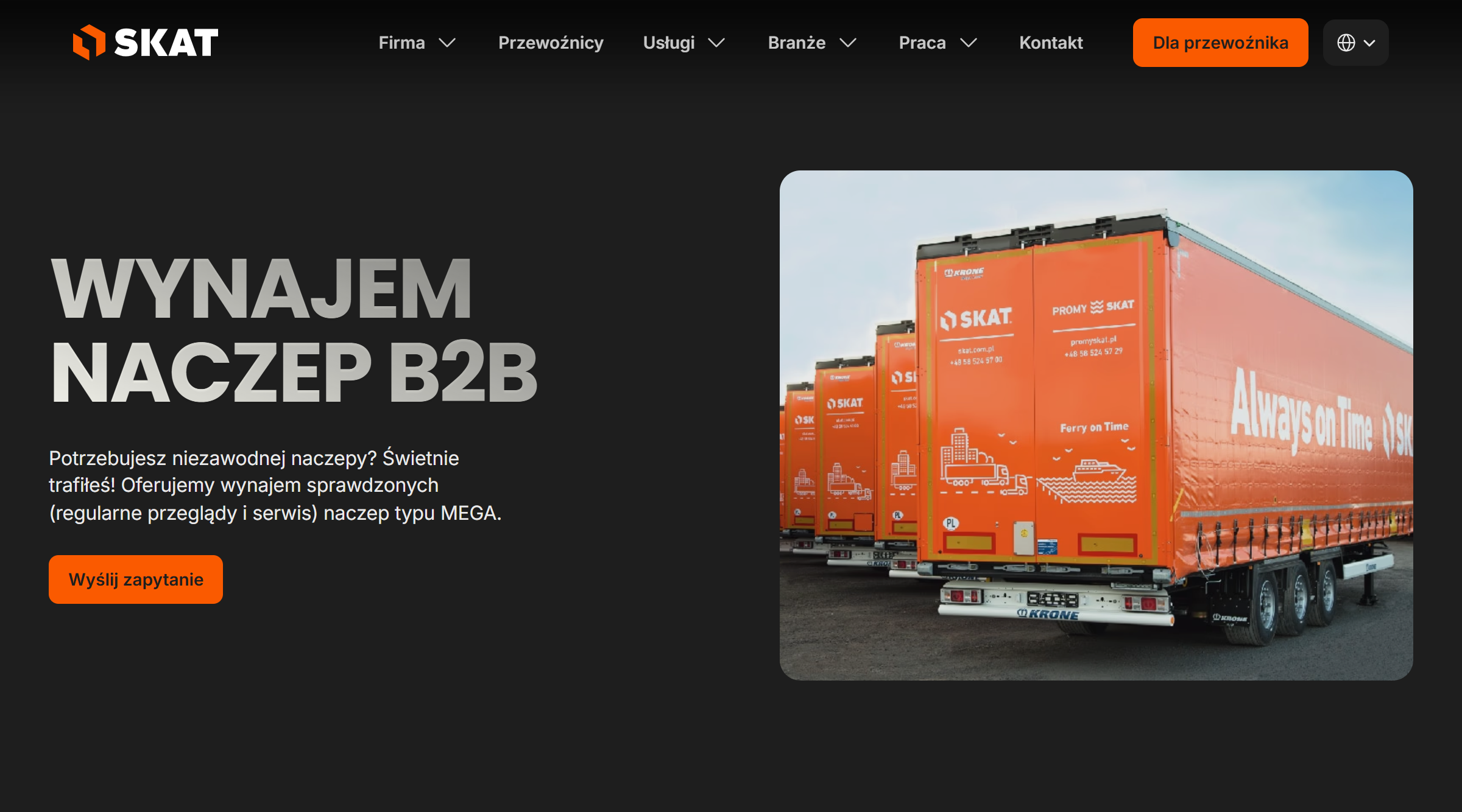 MEGA Trailer Rental – SKAT Transport | Flexible terms for carriers
