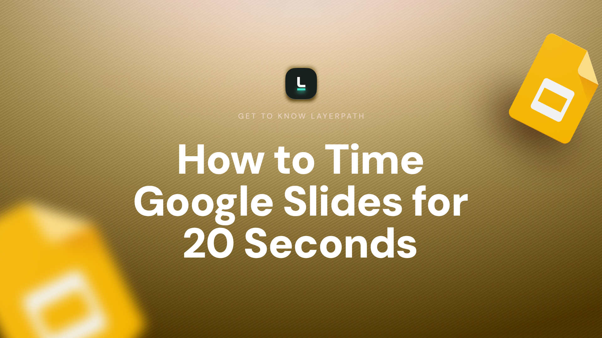 How to Time Google Slides for 20 Seconds