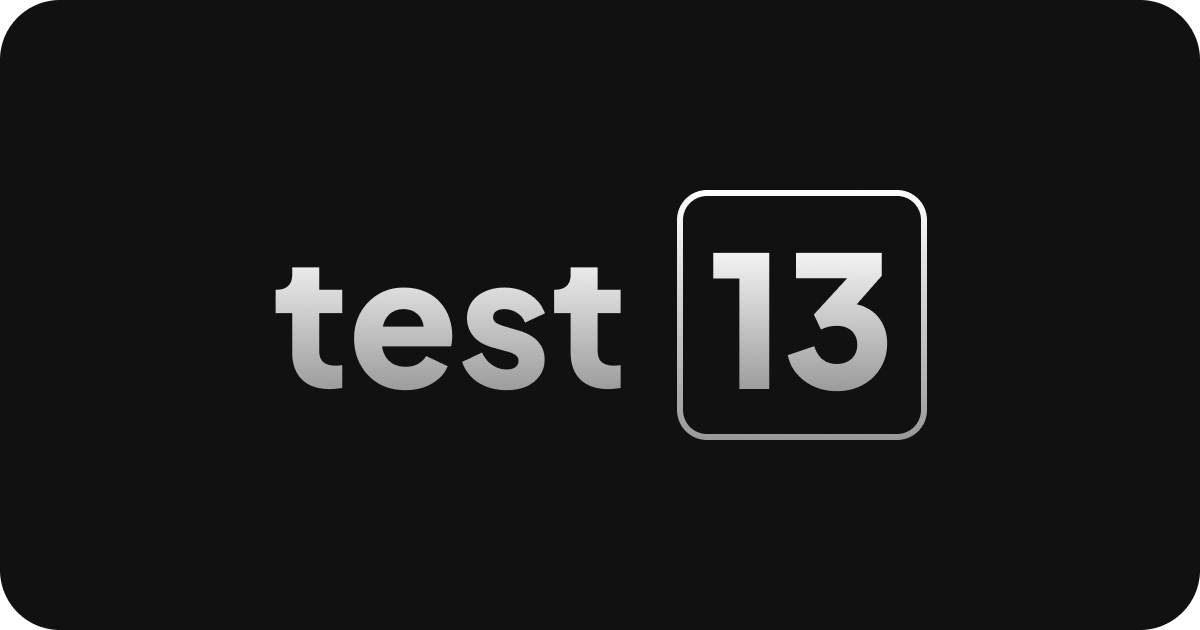 Test 13 / About us