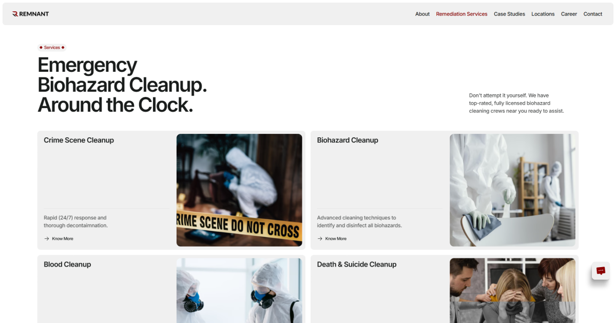 Professional Crime Scene Cleanup Services | Biohazard Cleaning