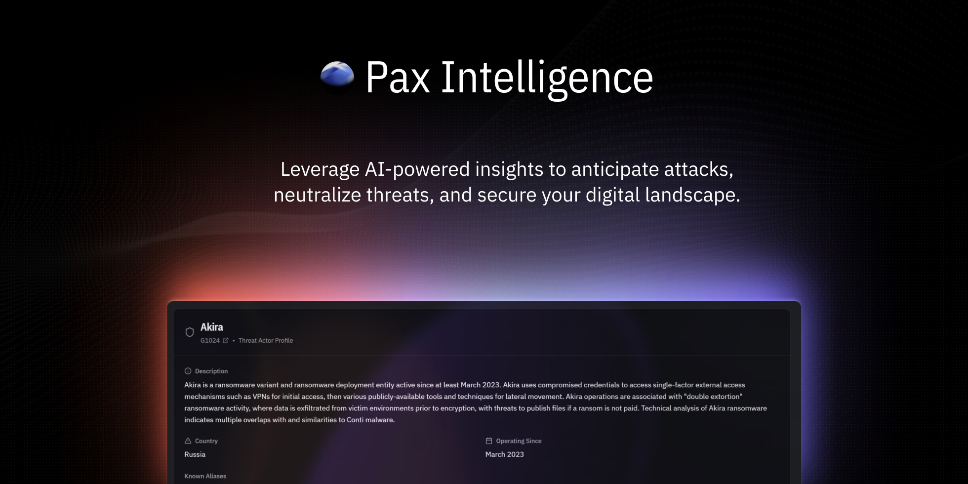 Pax Intelligence