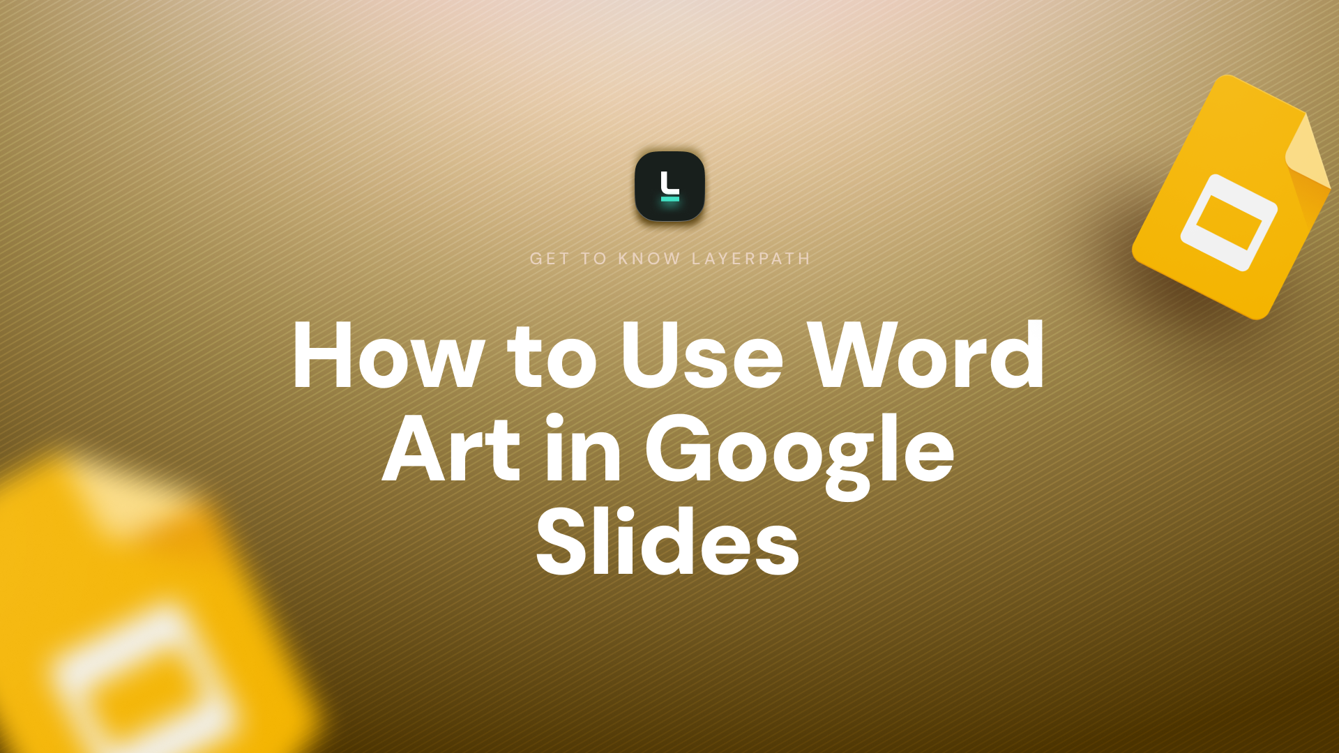 How to Use Word Art in Google Slides