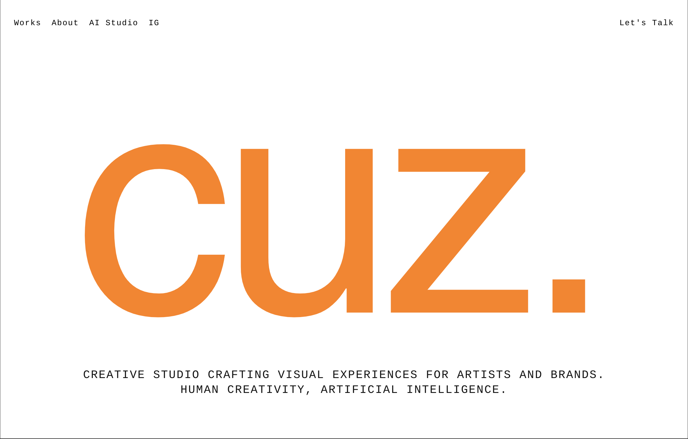cuz. | High-End AI Creative Studio in Miami